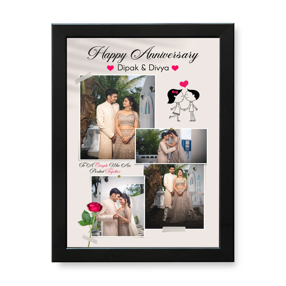 Happy Anniversary Collage Photo Frame (10x14 inch) – WOOPME