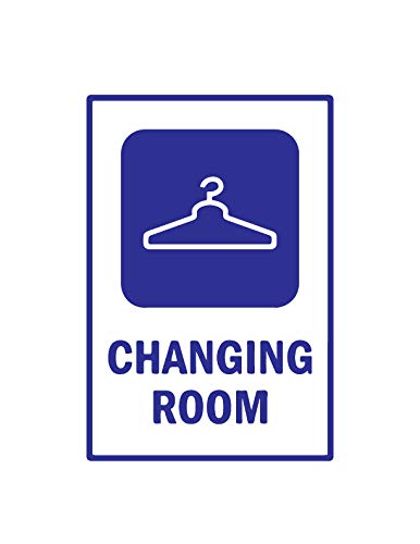 Woopme Changing Room Printed Sign Sticker Water Proof for Office Indus ...