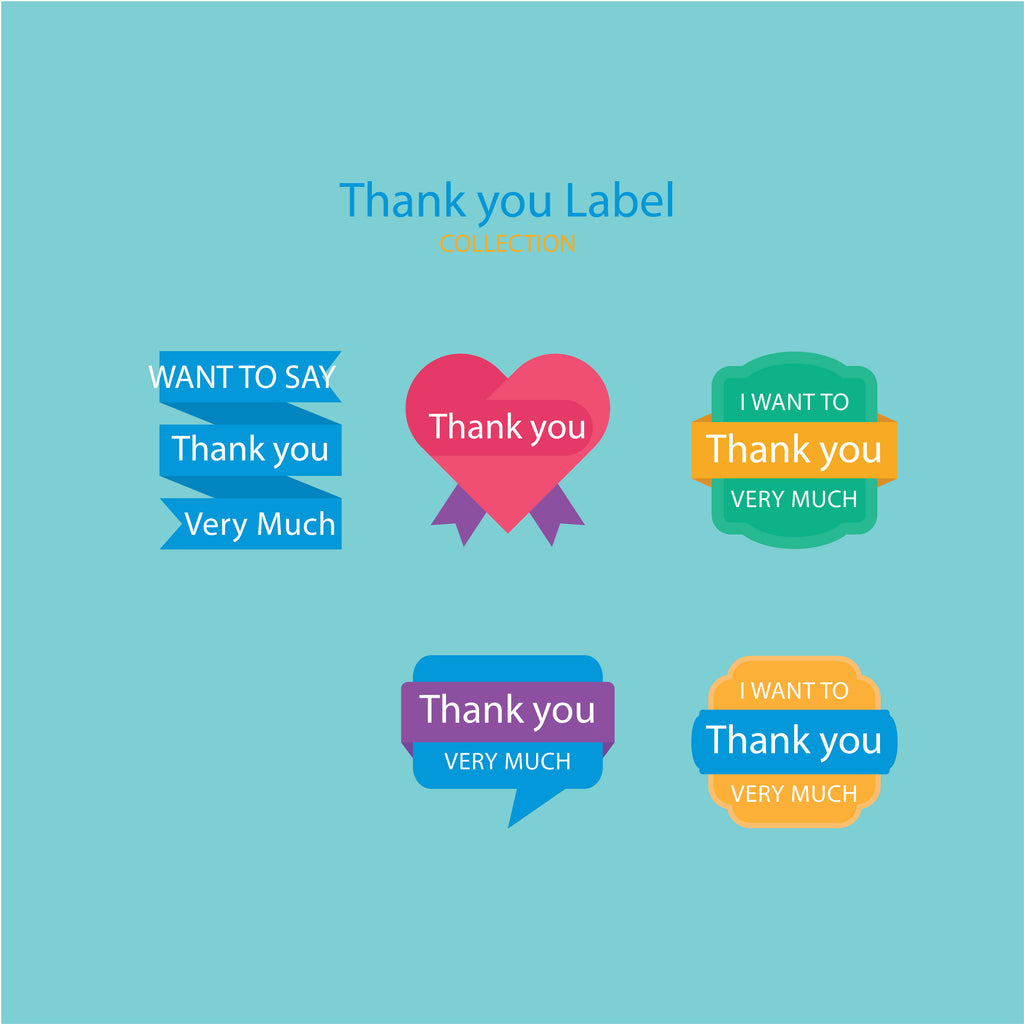 Thank You Stickers Chocolate Box Waterproof Mini Stickers Industrial P ...